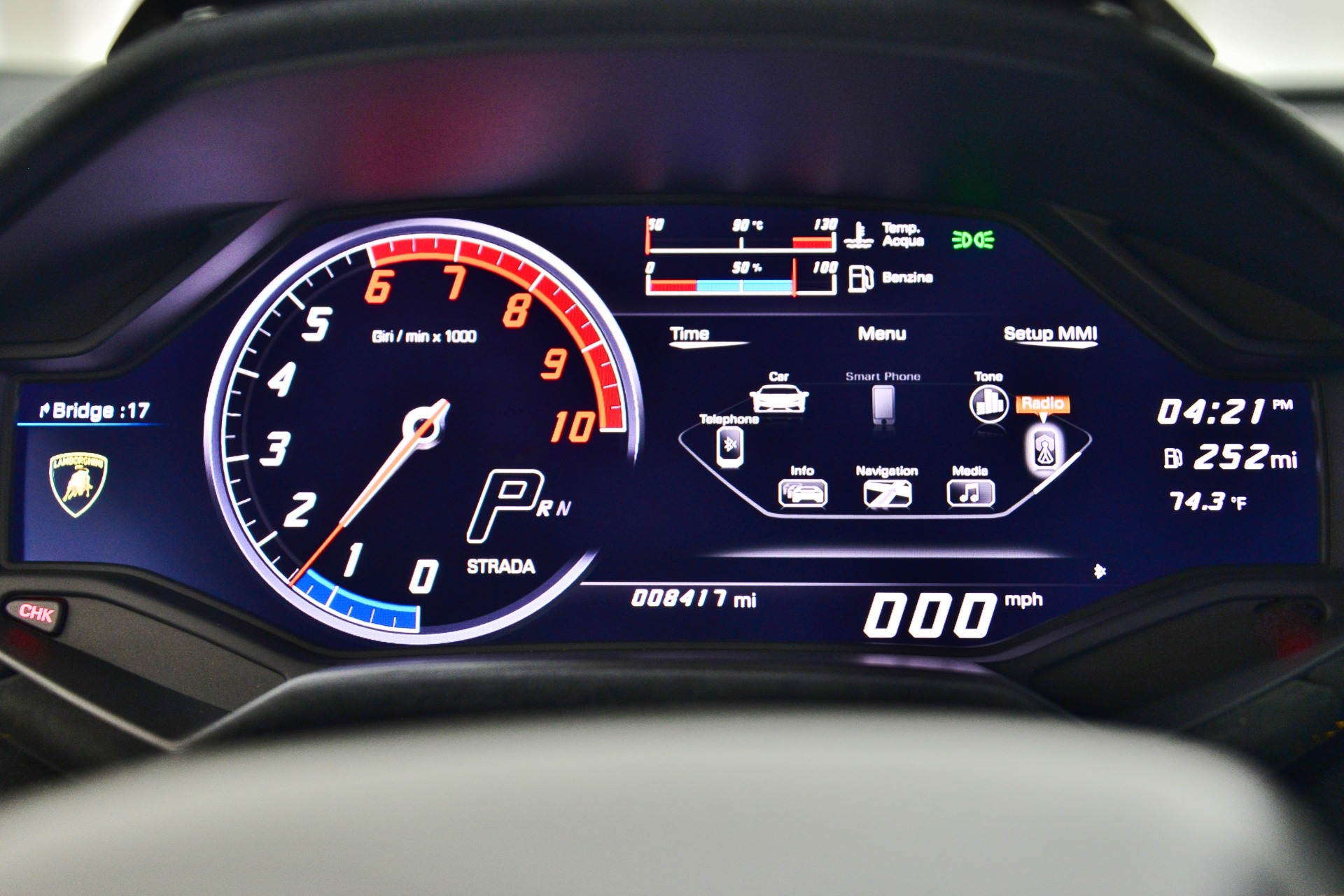 Lamborghini Huracan Speedometer
