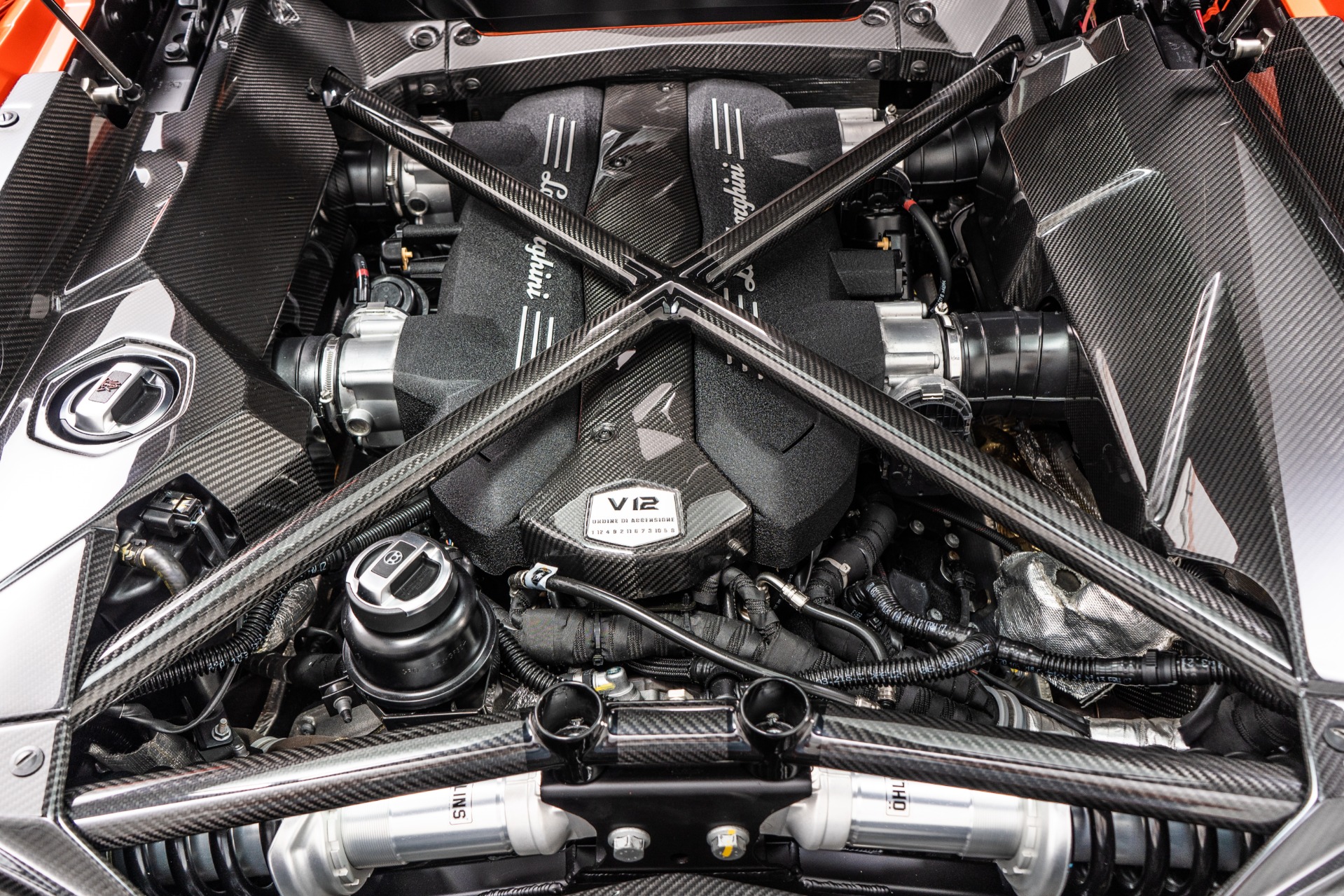 Lamborghini Aventador Engine Side View