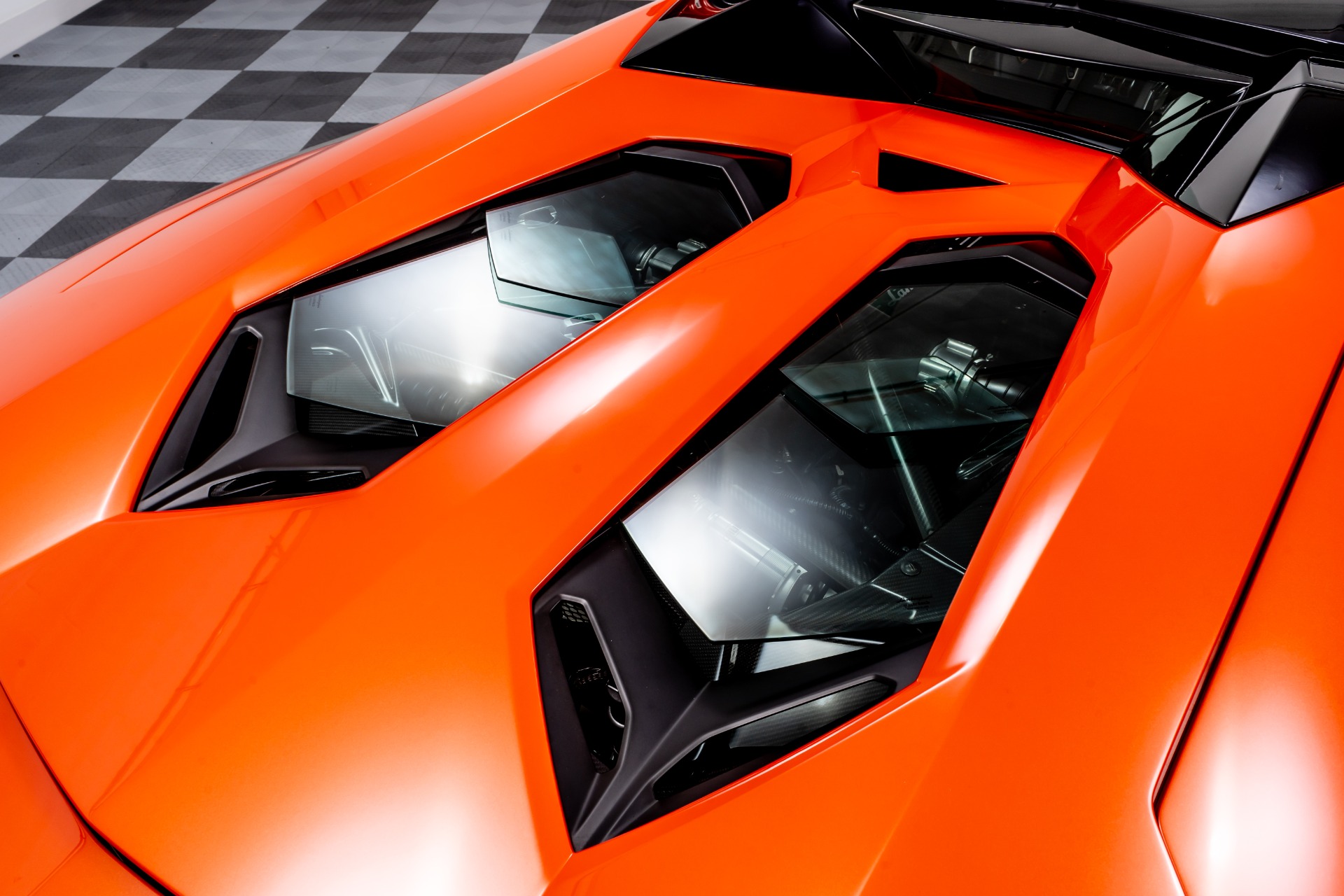 Lamborghini Aventador Engine Side View