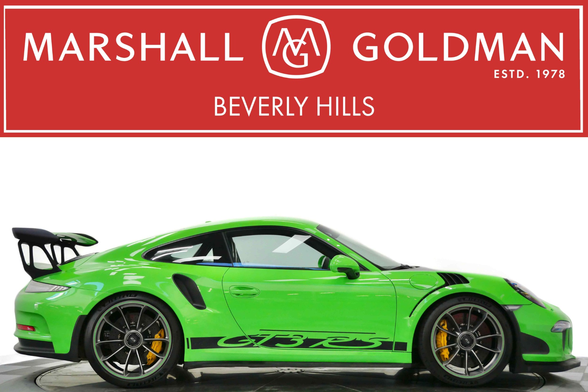 Used 2016 Porsche 911 GT3 RS -PTS Green Yellow, Ceramic Brakes, Front ...