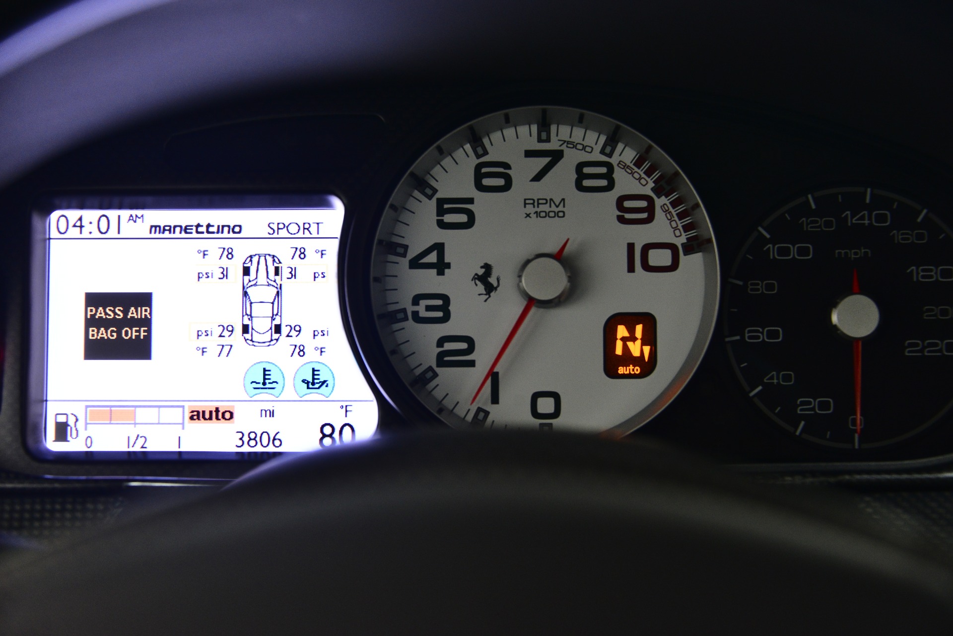 Ferrari 599 Speedometer