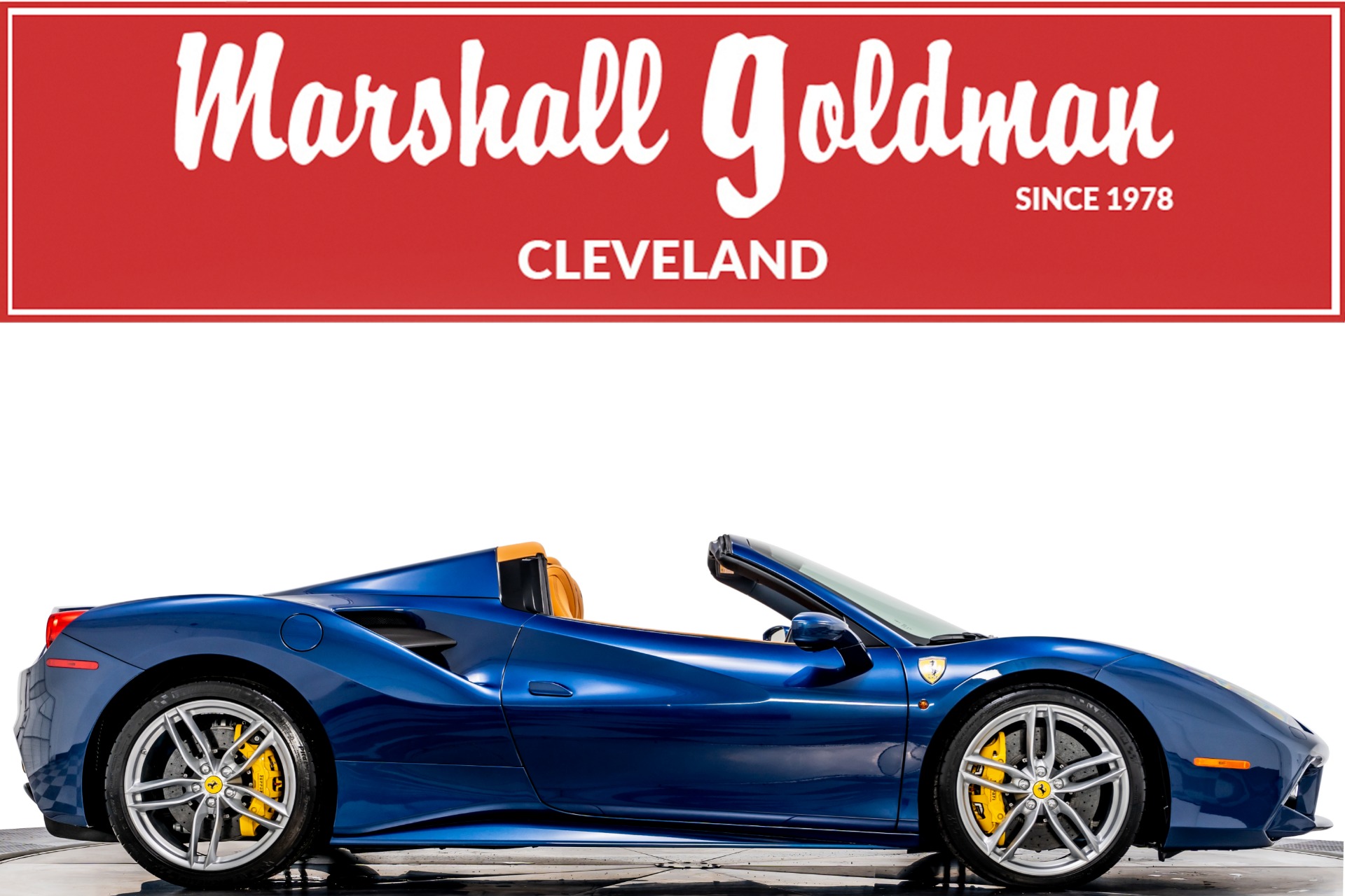 Used 2019 Ferrari 488 Spider in Blu Tour De France Metallic For Sale ...